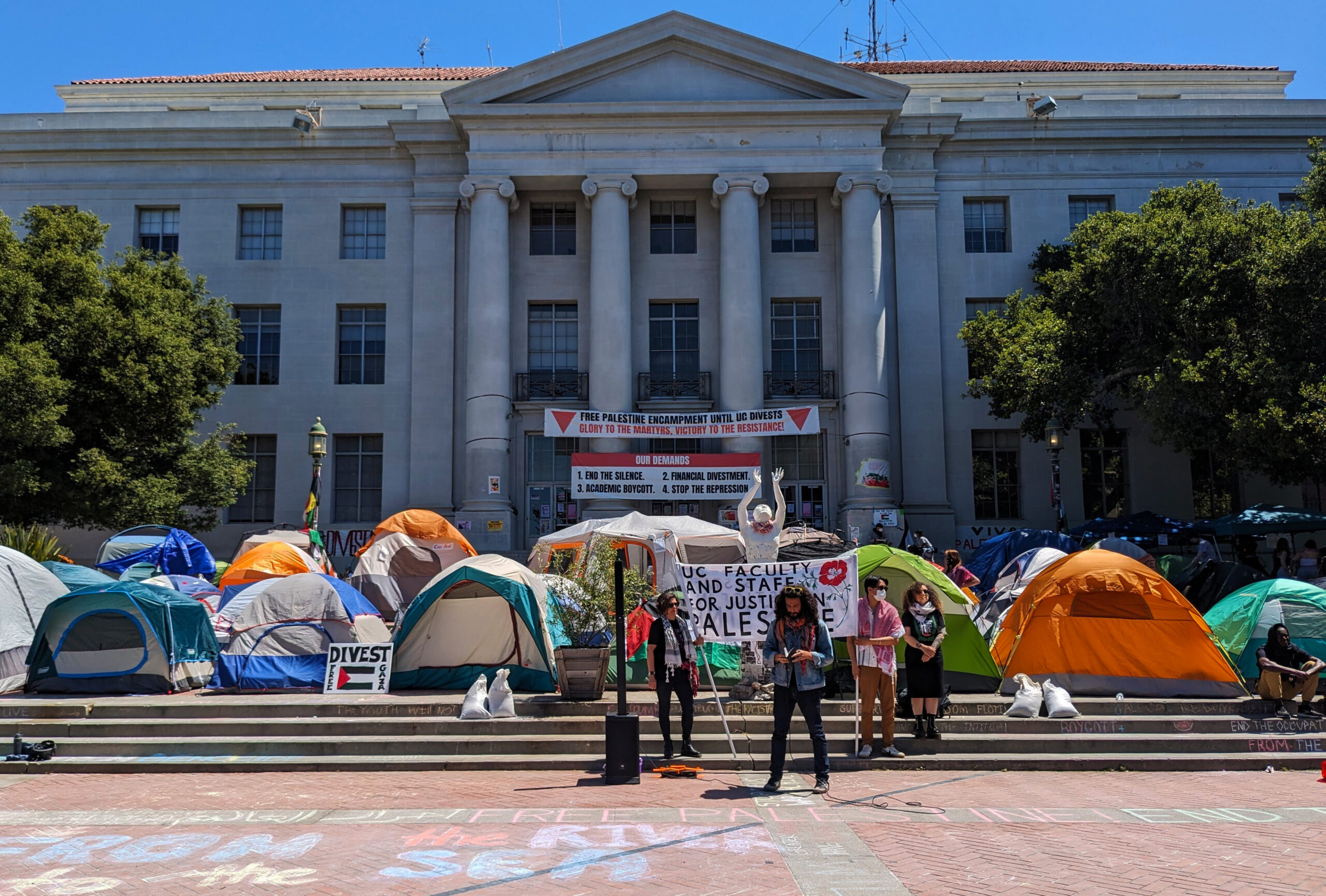 NEWS BRIEF: UC Berkeley activists join pro-palestinian encampment ...